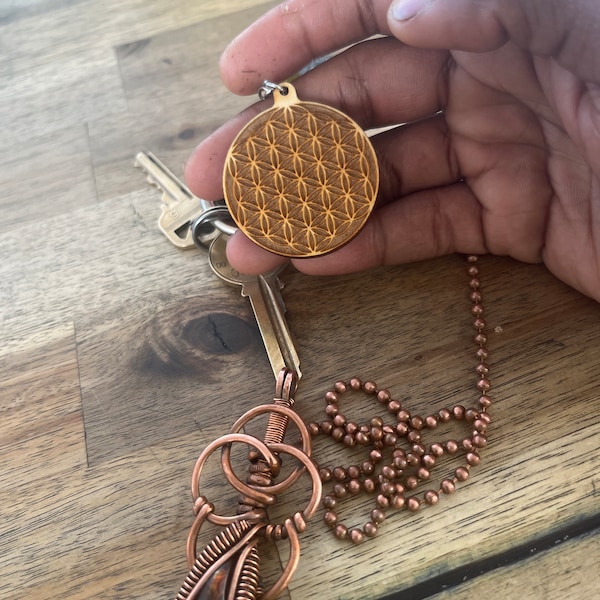 Sacred Geometry Key Chains, Sacred Geometry Key Ring, Flower of Life ...