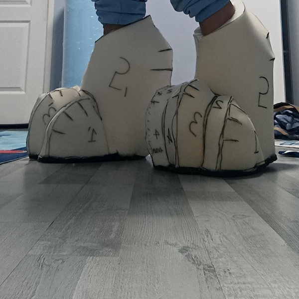 Digitigrade Fursuit Feetpaws Base PDF Pattern + Detailed Guide | Cute ...