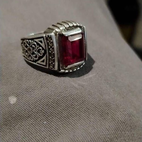High Quality Ruby Rectangle Faceted Gemstone Emerald Cut Ruby Gem ...