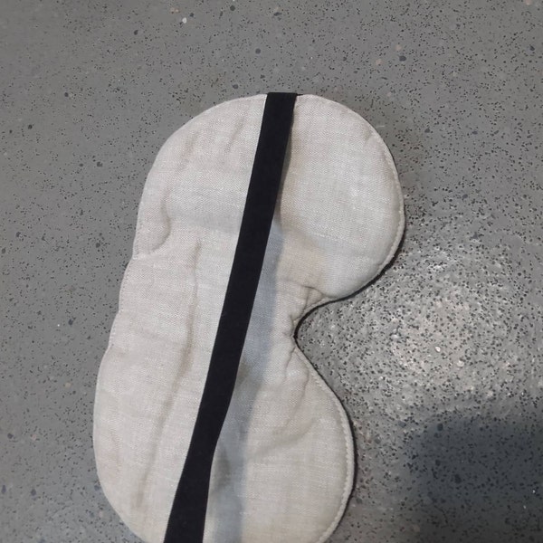 Oversized Linen Eye Sleep Mask Sleeping • Organic Oeko-tex Standard ...
