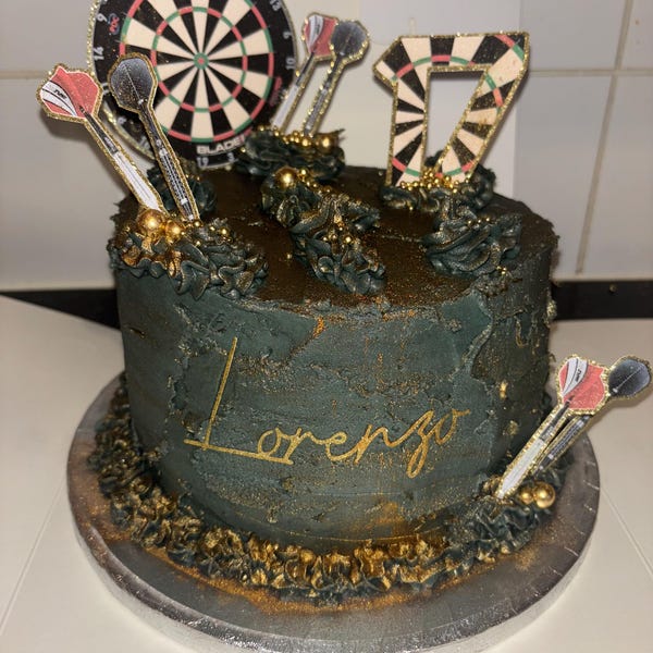 Darts Cake Topper, Cake Topper, Sports Cake Topper, Dart Cake, Dart ...