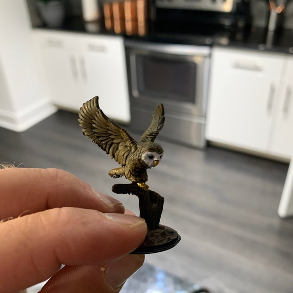 Resin 3d Printed Great Owl - Dnd/pathfinder - Pet/familiar/form/summon ...