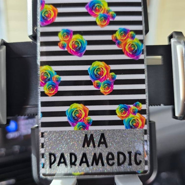 Lab Badge Buddy, Blood Splatter Badge Buddy, Customizable Acrylic ...