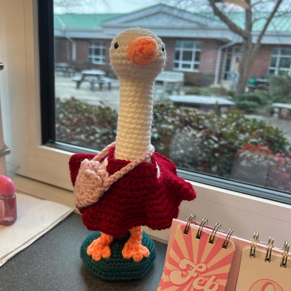 PATTERN ONLY Crochet Desk Goose Christmas Holiday Outfit Set Pdf ...