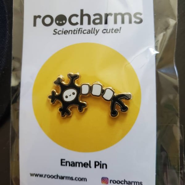 Neuron Enamel Pin, Neuroscience, Brain, Nurse, Doctor, Cute, Nurse Gift ...