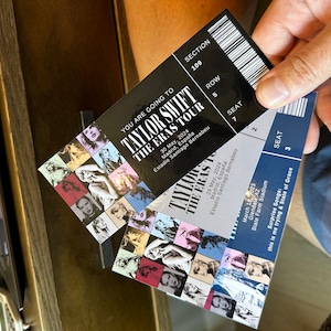 Physical Horizontal Ticket Custom Personalized Laminated Concert Ticket ...