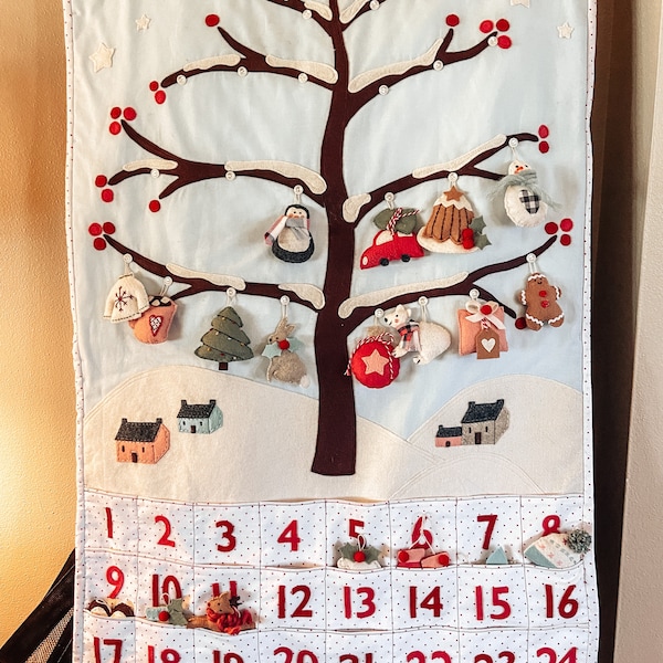 Pdf Digital Pattern - Winter Wonderland Advent Calendar- Instructions ...