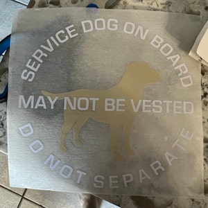 Stickers Assistance Animals Save Lives Personalize I Met - Etsy