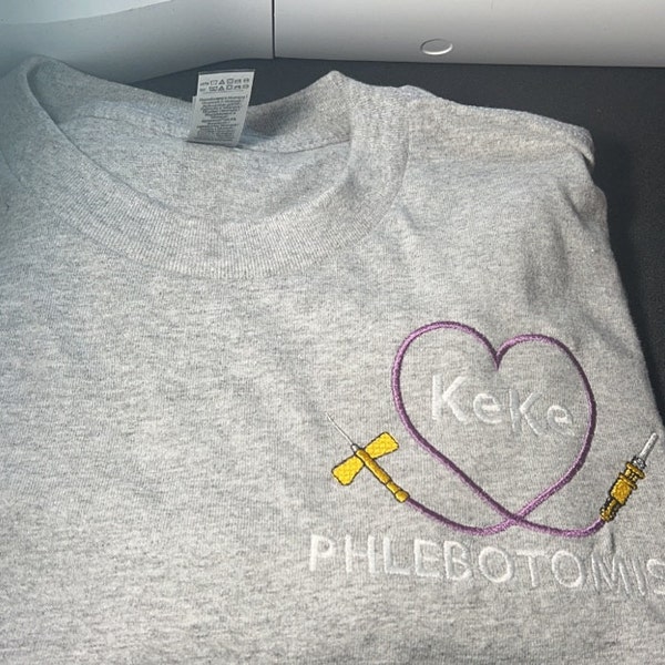 Butterfly Syringe Blood Collection Heart Frame Embroidery Design ...