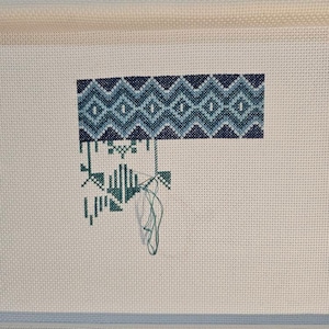 Palestinian Tatreez Cypress Trees and Stars Cross Stitch Pattern ...