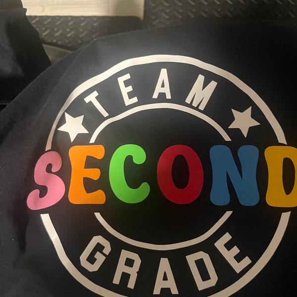 Team Second Grade Svg, 2nd Grade Squad Svg, First Day of School Svg ...