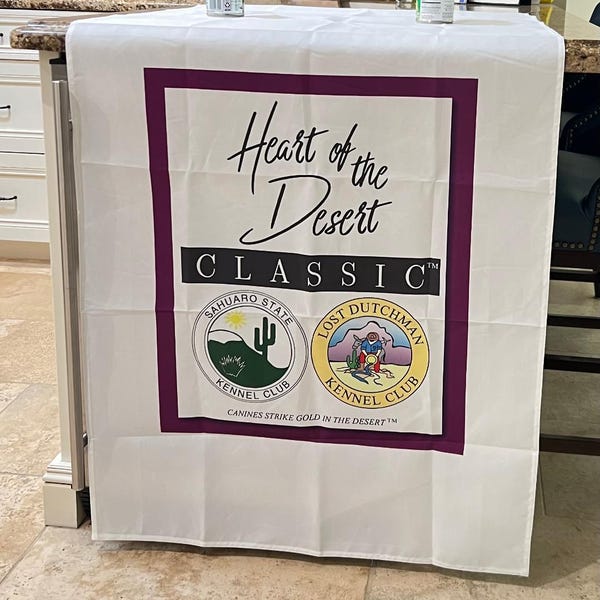 Custom Table Runner 36"x72" With Business Logo Text Personalized ...