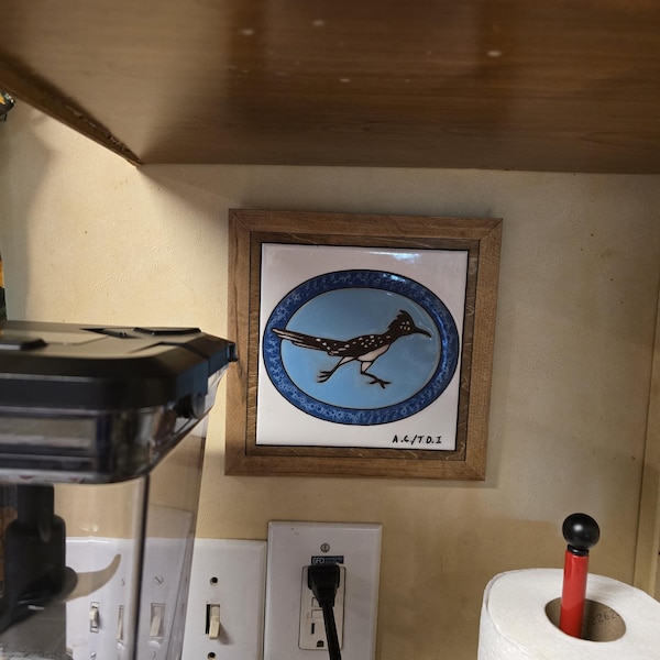 Ceramic Tile Wood Frame: Custom 8-inch X 8-inch Real Wood Frame for ...