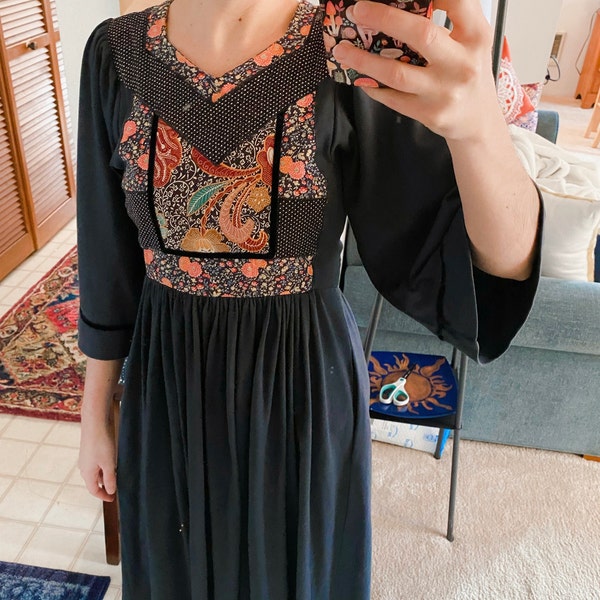 Deadstock 80s Blue and Teal Cotton Denim Snap Front Vest by Caridrey ...