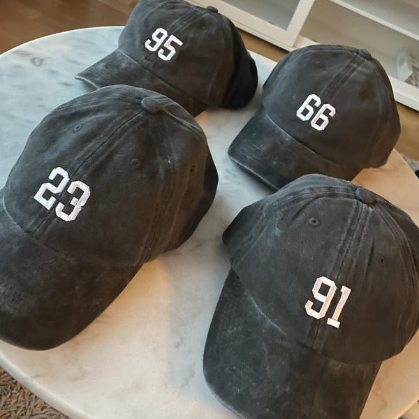 Custom Initials Hats, Embroidered Unisex Hat, Personalized Dad Cap ...