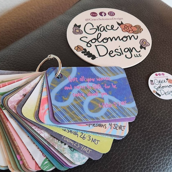 Memory Verse Scripture Flash Cards | Laminated Hand Held Cards | 30 ...