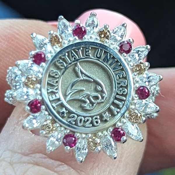 College Ring, University Ring, Graduation Gift, Graduation Ring, Woman ...