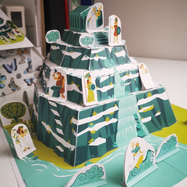 Mount Olympus Paper Toy: DIY Greek Gods Craft Kit - Etsy