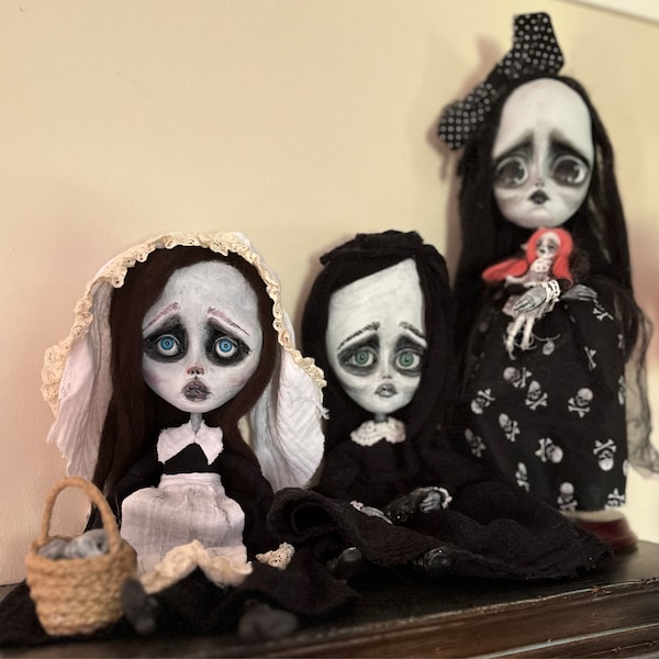 Ooak Doll-handmade Doll-ooak Art Doll-witch Doll-ooak Witch Doll-dark ...