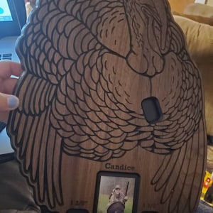 Custom Turkey Plaque Tail Mount, Personalized, Unique Fan, Beard, and ...