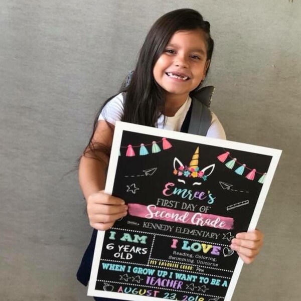 Unicorn First Day of School Sign, Girl First Day of School Sign, First ...