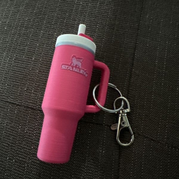 Miniature Valentine Stanley Tumbler Keychain | Chapstick Holder - Etsy