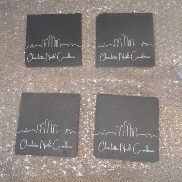 Savannah GA Skyline Trivet, Personalized Housewarming Gift, Slate ...
