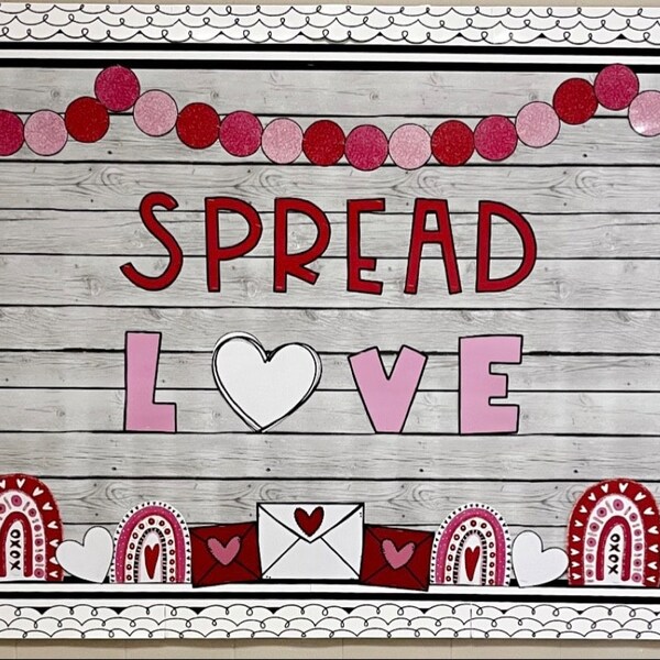 Valentine's Day Classroom Bulletin Board Kit (digital Download) - Etsy