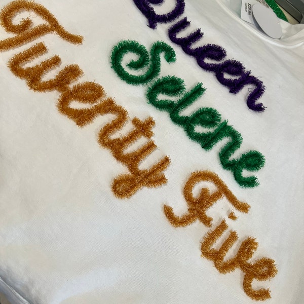 Big Fringe Extra Fluff! Fringed FONT Alphabet Letters Machine ...