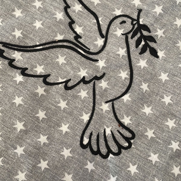 9 Sizes Dove Embroidery Designs, Peace Embroidery Design, Machine ...