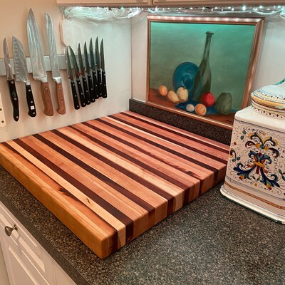 Maple End Grain Cutting Board 24 X 16 - Etsy