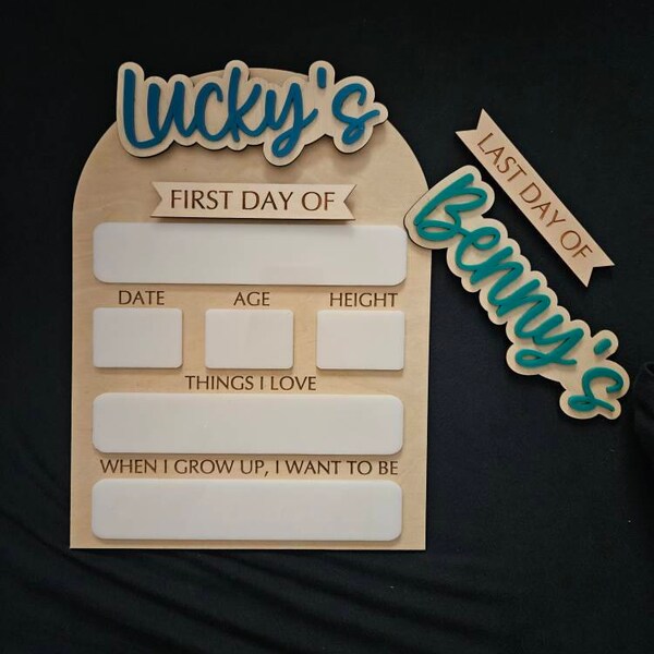 First Day of School Sign, Personalized Back to School Sign, Homeschool ...