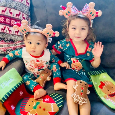 Gingerbread Boy and Girl Set of Christmas Decorations Gingerbread ...