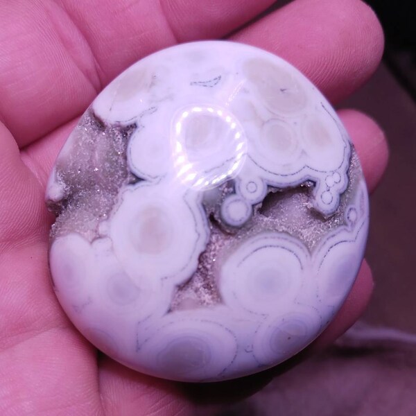 7th Vein Ocean Jasper Palm Stone - Etsy