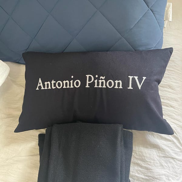 Custom Embroidery Pillow, Customize Pillow, Personalized Pillow ...