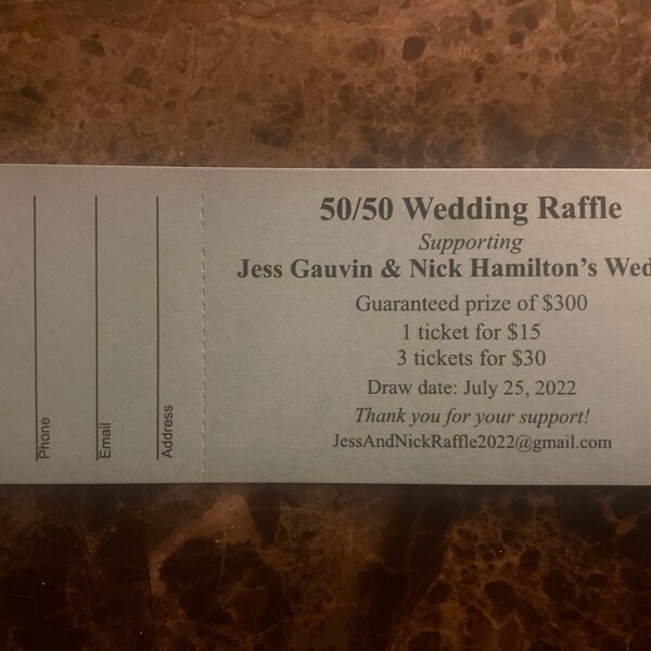 Custom Raffle Tickets - Fundraiser, Raffles, 50/50, Auction, Giveaways ...