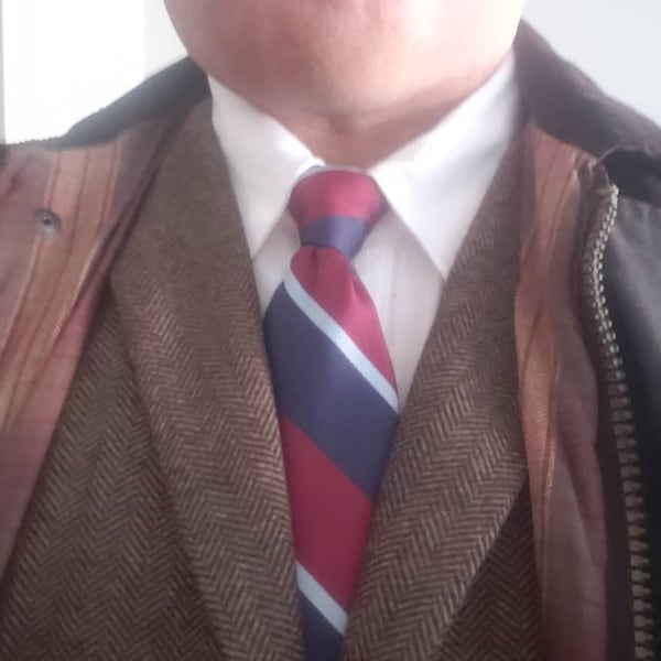 Men's Designer Red & Yellow Striped Silk Tie - Etsy