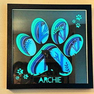 3D Colorful Dog Shadow Box Bundle SVG, Multi-layered Laser Cut - Etsy