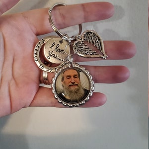Memorial Keychain Memorial Gift Photo Memorial Memorial Keyring Photo ...