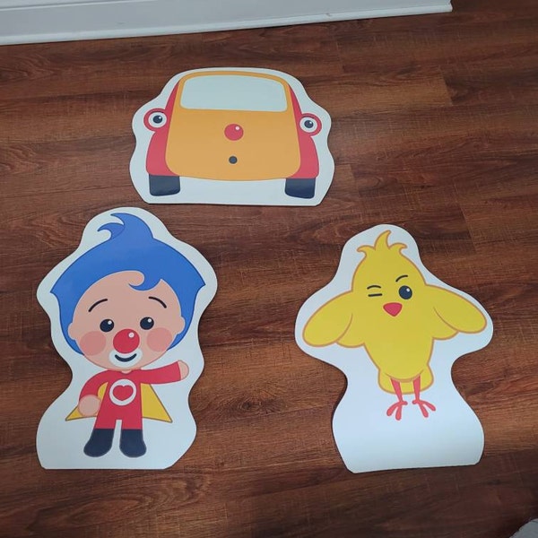 Plim Plim Character Stands, 24in Tall, Party Signs, Cutouts, Standees ...