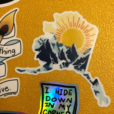 Alaska Midnight Sun Sticker - Etsy