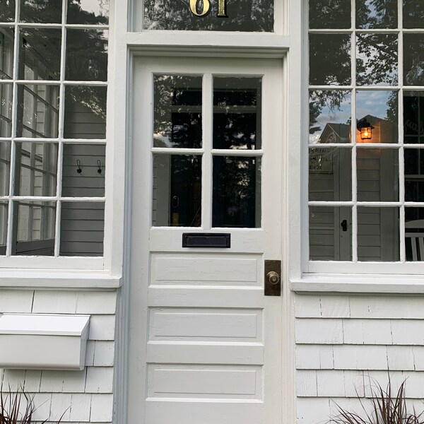 2 X White Transom or Fanlight House Numbers - Etsy