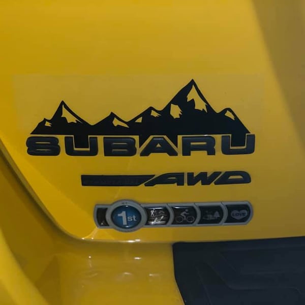 Mountain Badge Decal for Subaru, Decal for Crosstrek, Crosstrek Badge ...