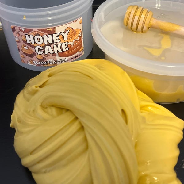 Peachy Cream Snow Butter Slime – Peaches and Cream Scented Slime With ...