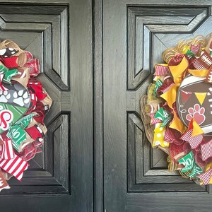 Personalized Cheer Basketball Door Wreath Choose Your Team Colors ...