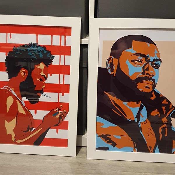 Big Daddy Kane Hip Hop Graphic Design A4 Print A3 Print Digital Art by ...