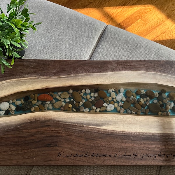 Red Epoxy River Black Walnut Charcuterie Board - Etsy