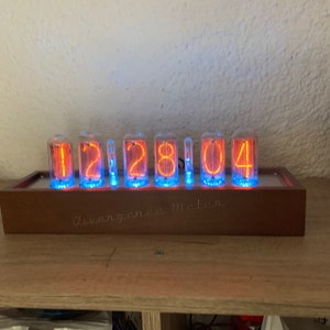 Nixie Tubes Clock IN-14 Arduino Shield Format 12/24H GPS Sync. | Etsy
