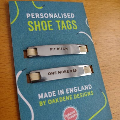 Personalised Metal Shoe Tags - Etsy UK