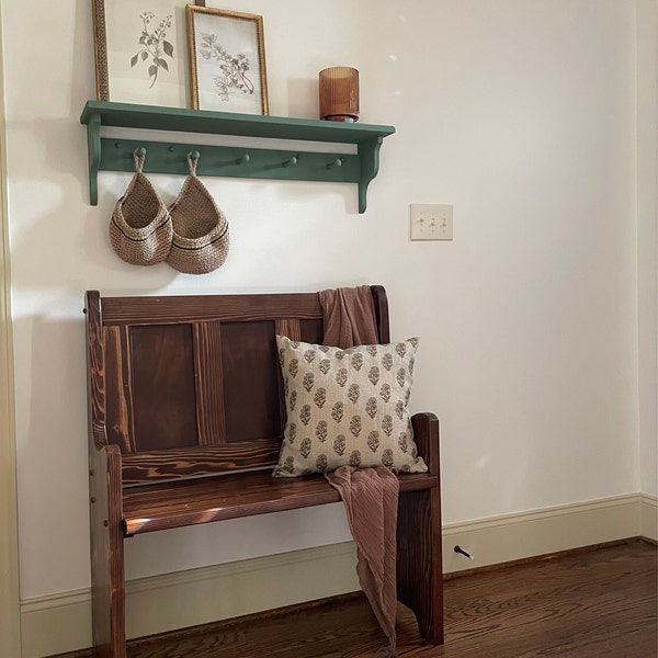 Wood Shaker Shelf, Shaker Peg Shelf, Entryway Shelf ,shaker Peg Coat ...